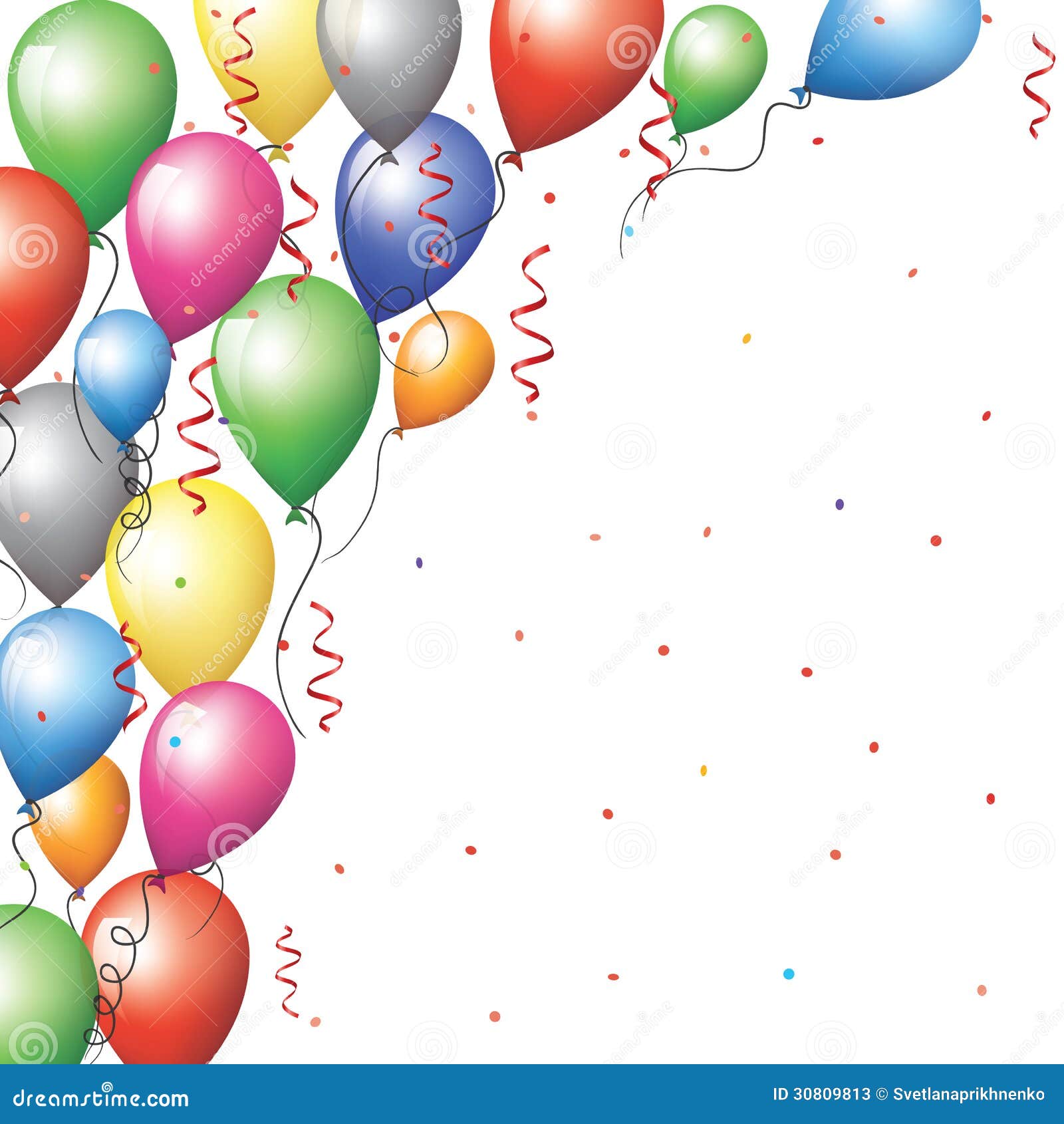 Baloon Border Vector Illustration | CartoonDealer.com #30809814