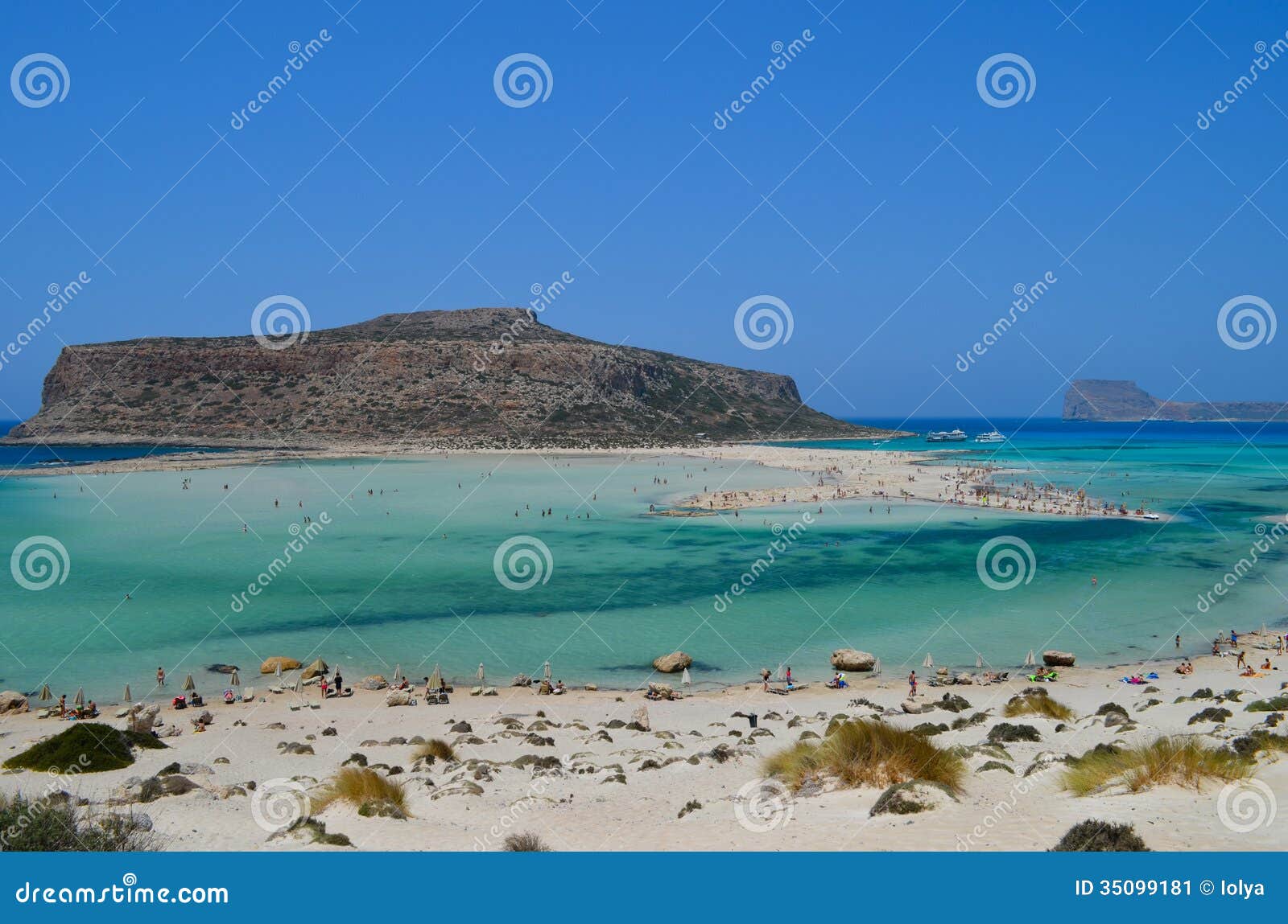 Balos bay stock image. Image of scape, blue, outdoor - 35099181