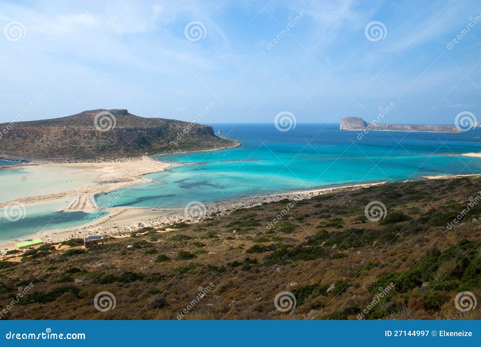 Balos Beach stock image. Image of coastline, lagoon, scenery - 27144997