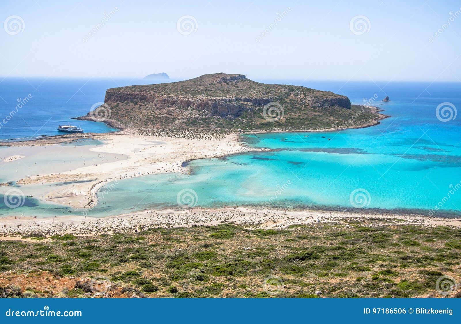 Balos beach stock photo. Image of balos, exotic, mediterranean - 97186506