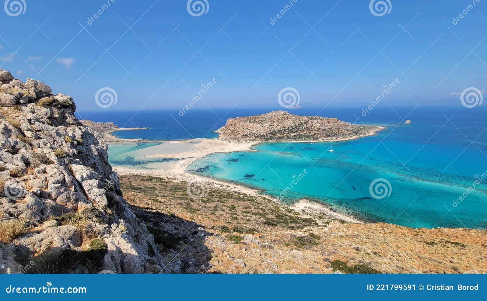 Balos Beach, Creta stock image. Image of rock, terrain - 221799591