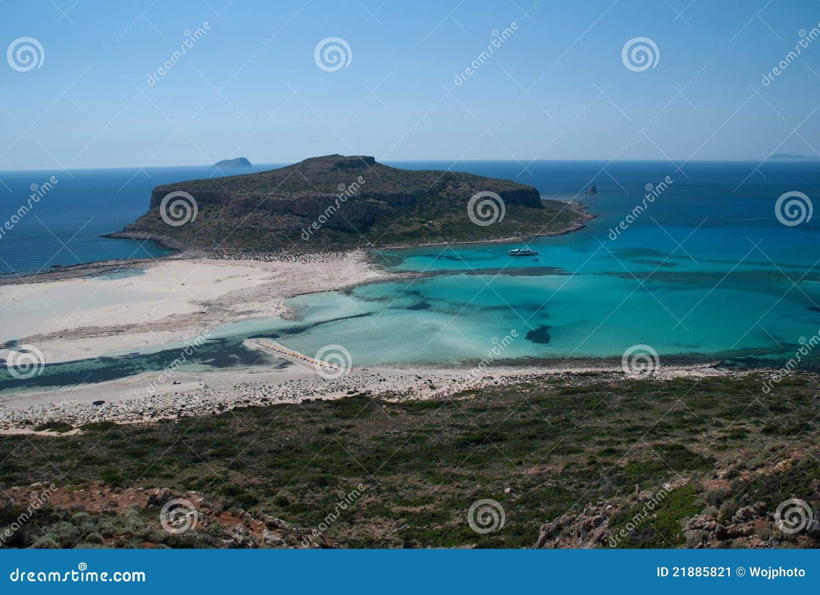 Balos Beach in Crete stock image. Image of valos, crete - 21885821