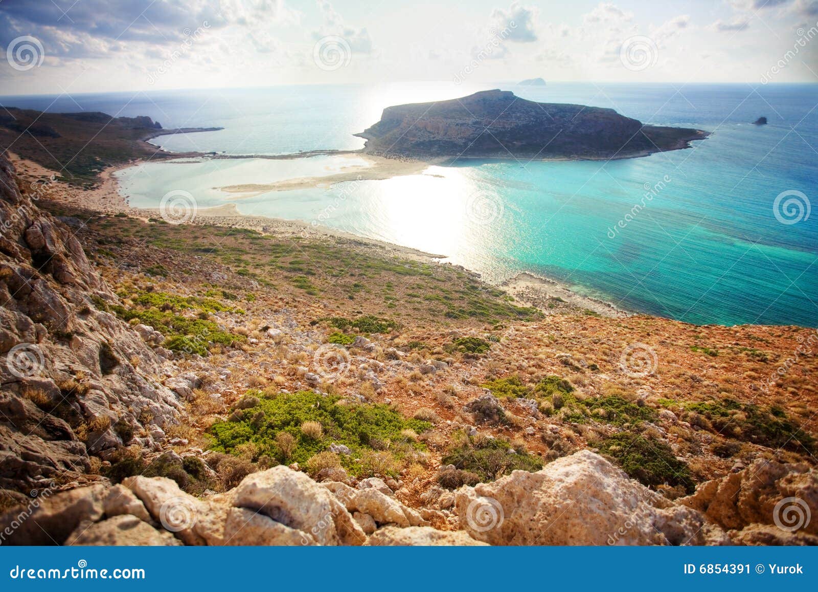 Balos beach, crete, greece stock image. Image of coast - 6854391