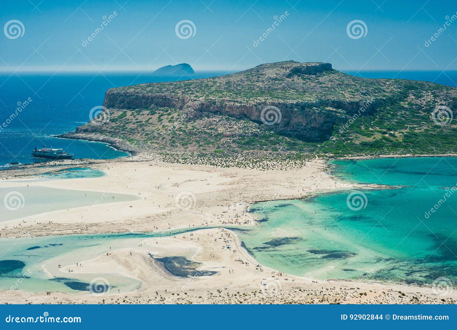 Balos Beach, Greece, Crete. View from Hill Above the Bay Stock Photo ...