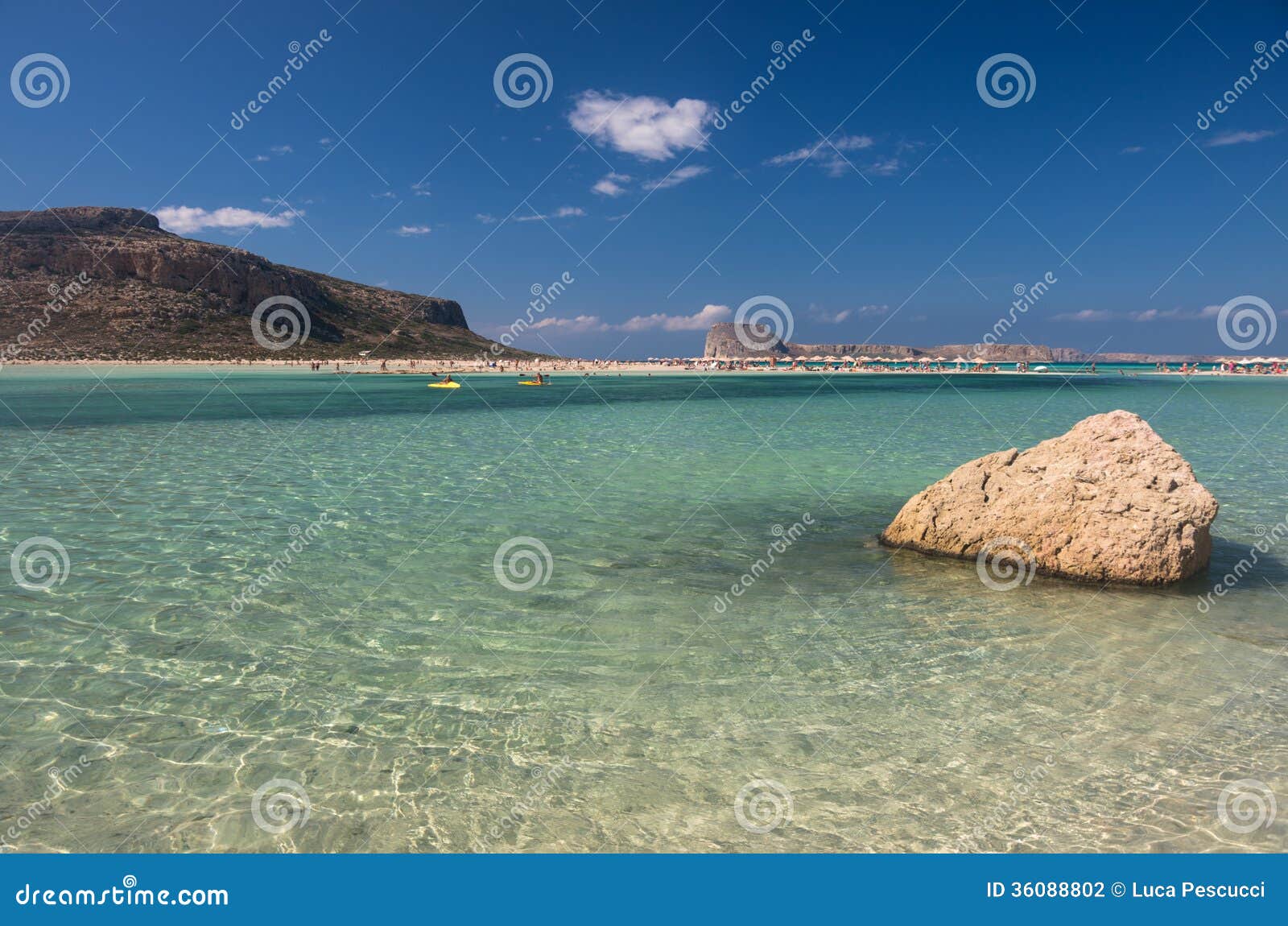The Balos Beach Lagoon in Crete Stock Photo - Image of blue, summer ...