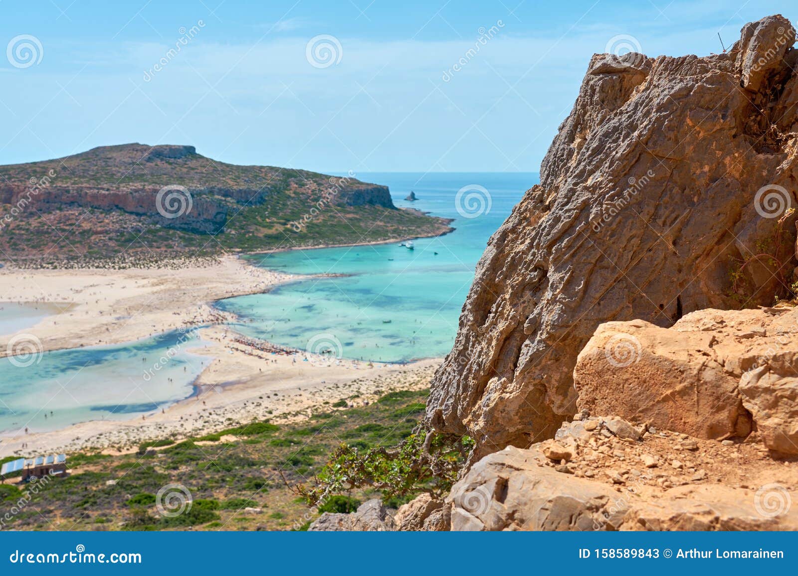 Balos Lagoon in Crete, Greece. Stock Image - Image of view, blue: 158589843