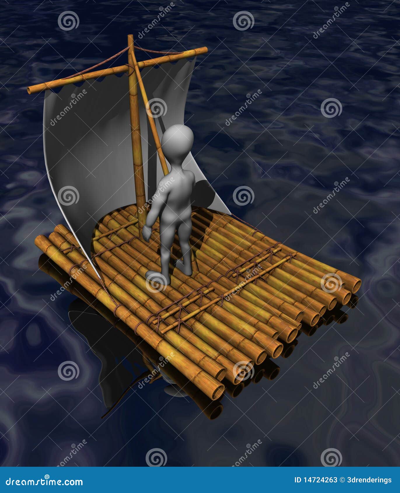 Balsa stock de ilustración. Ilustración de escapar, hombre - 14724263