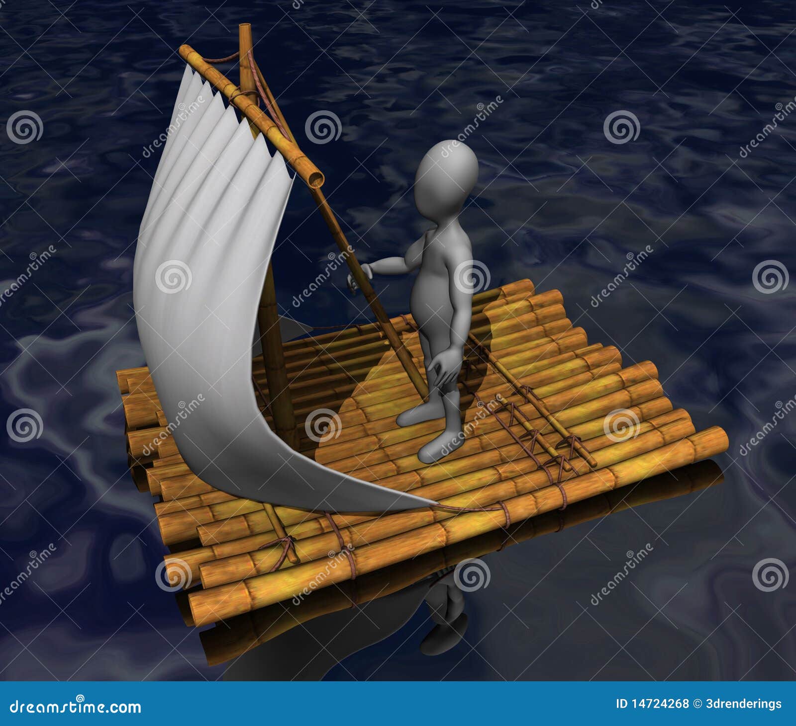 Balsa stock de ilustración. Ilustración de rinda, flotador - 14724268