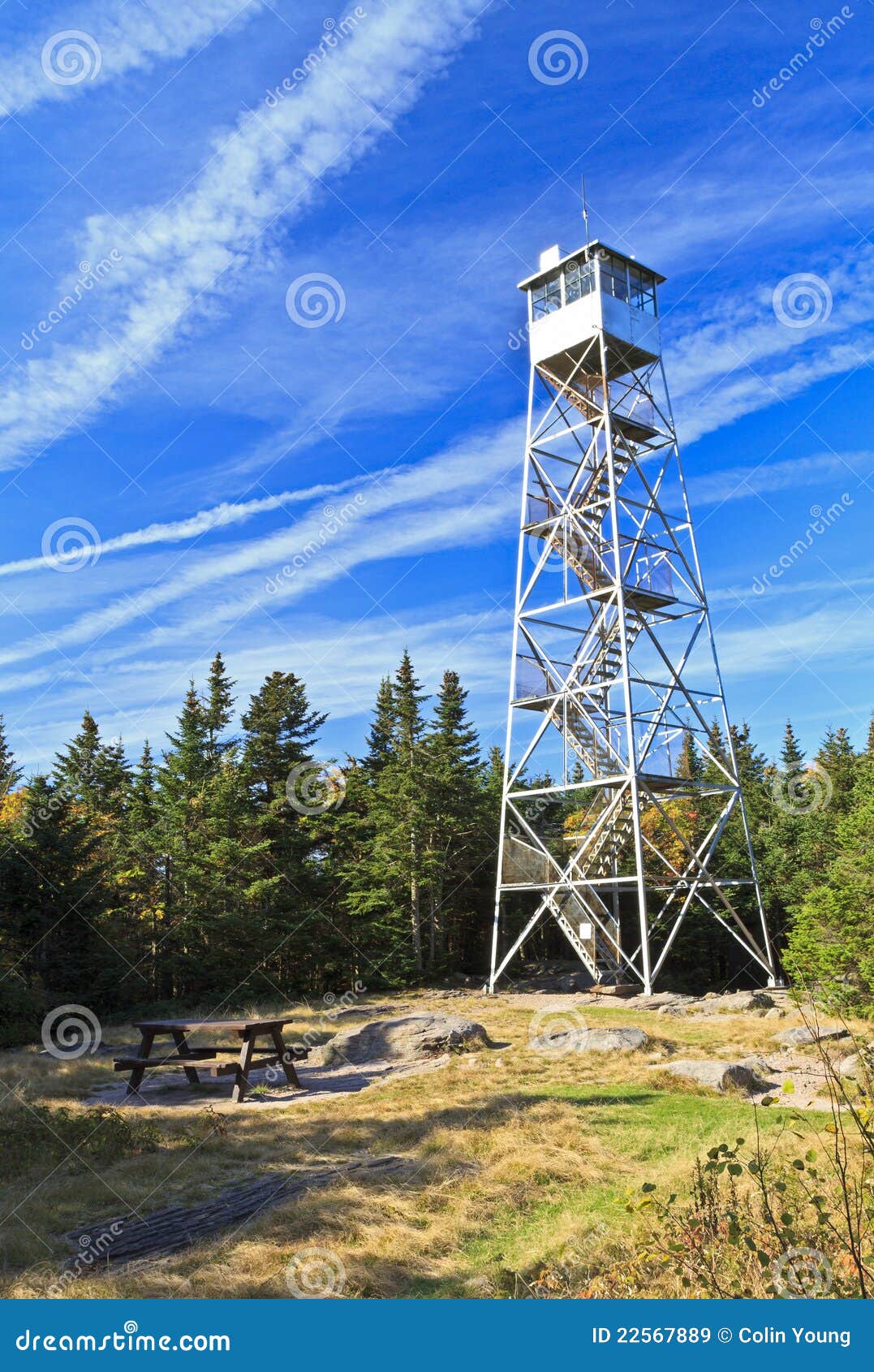 Fire Tower. Ancient Central Fire Tower And Fire Station Building. Stock ...