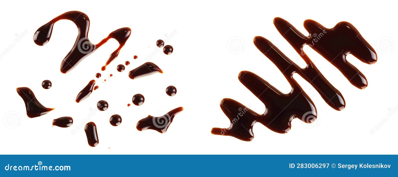 Balsamic Vinegar Isolated on White Background. Top View Stock Image ...