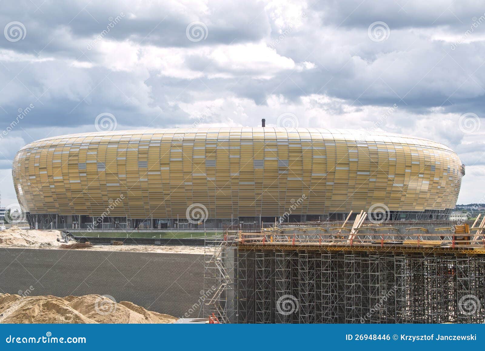 Baltic Arena Stadium. editorial photo. Image of blue - 26948446