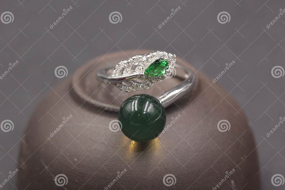 Baltic Blue Amber Phoenix Ring Stock Photo - Image of modern, kongming ...