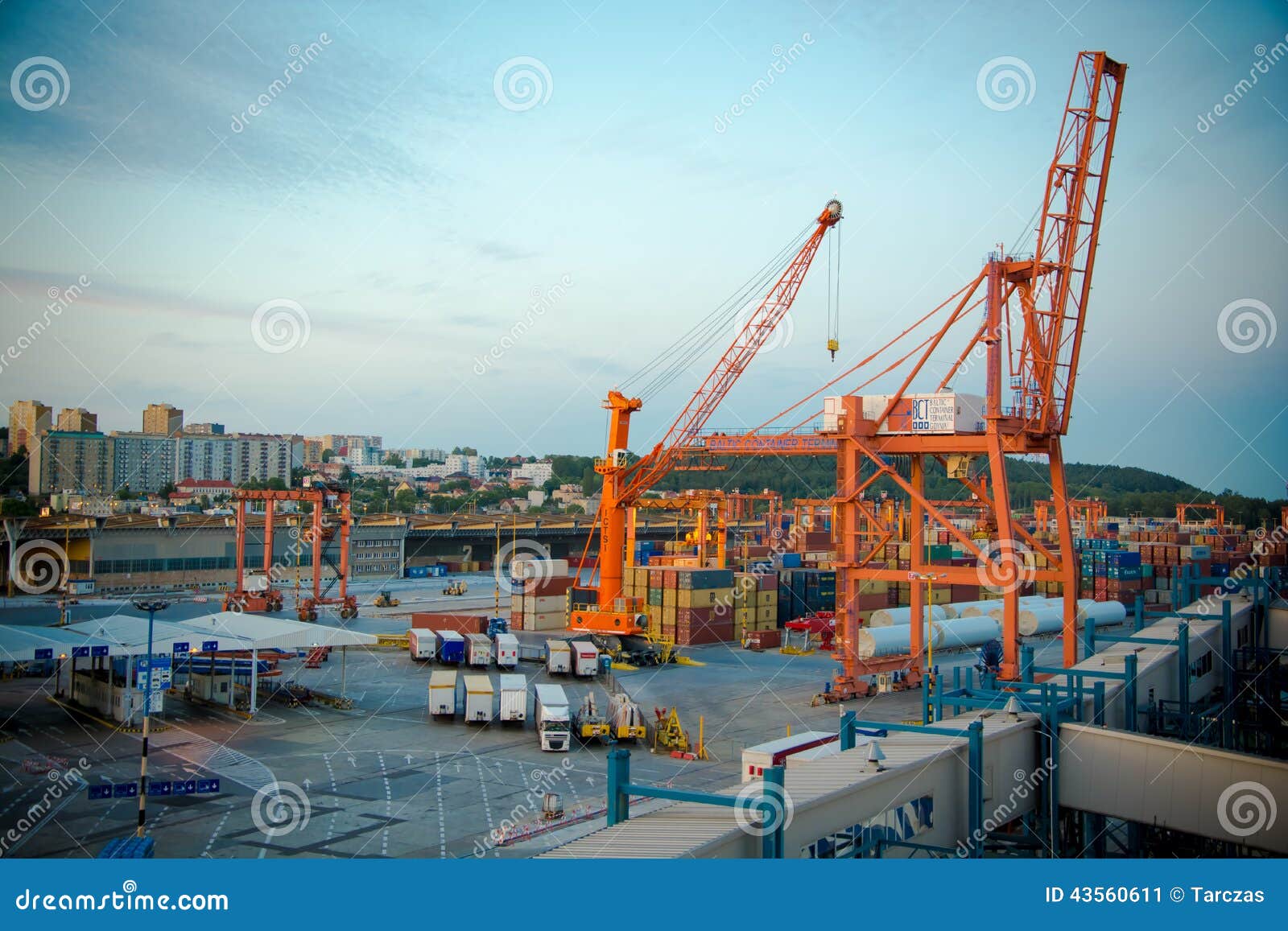 Baltic Container Terminal in Gdynia Editorial Photo - Image of baltic ...