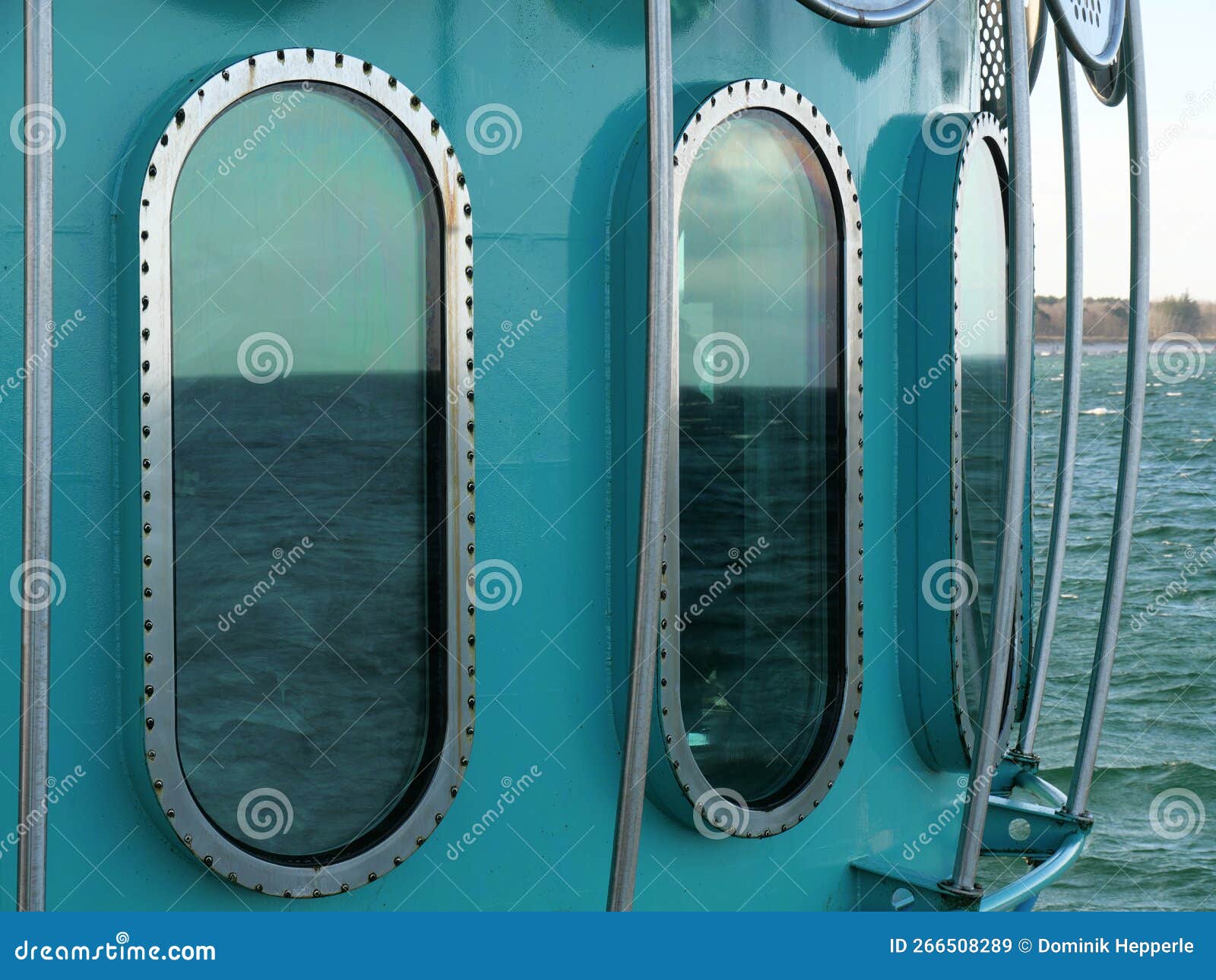 The Baltic Sea As a Reflection in the Windows of a Diving Device Stock ...