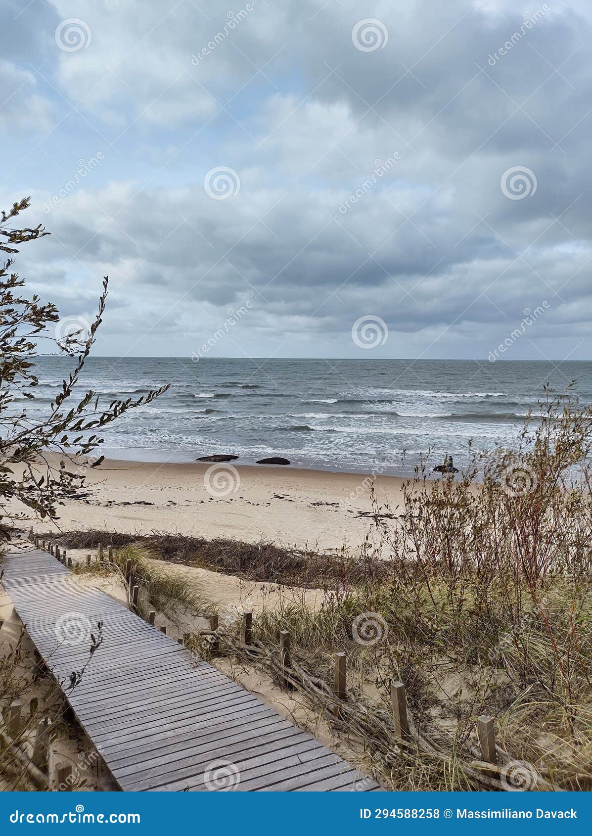 Baltic Sea Beach Clouds Wind Nature Lithuania Stock Photo - Image of ...