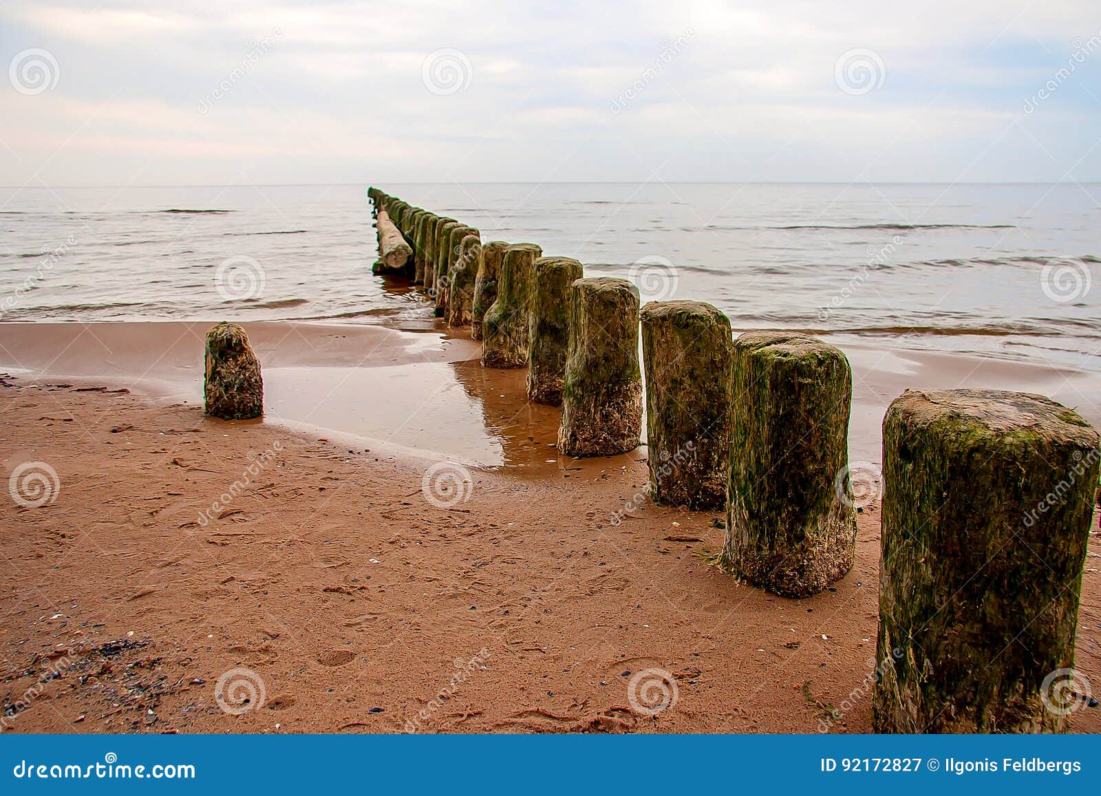 Baltic Sea coast. Bernati stock image. Image of liepaja - 92172827