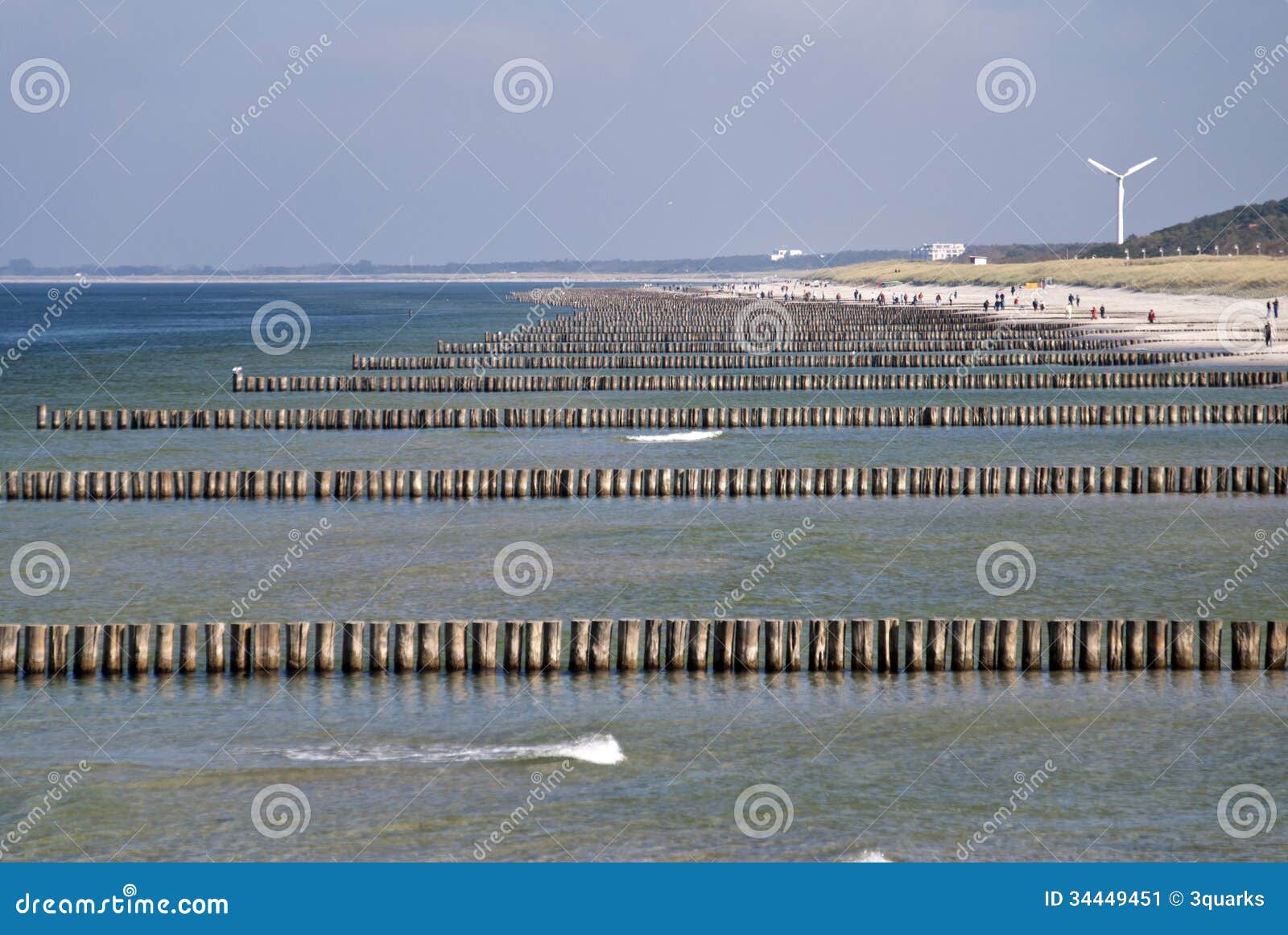 Baltic Sea Coast stock image. Image of breakwaters, groynes - 34449451
