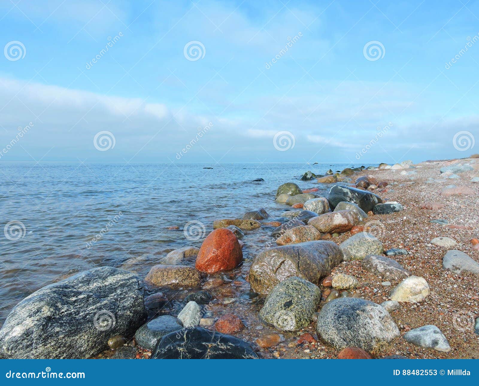 Baltic Sea Coast, Lithuania Stock Image - Image of black, horizon: 88482553