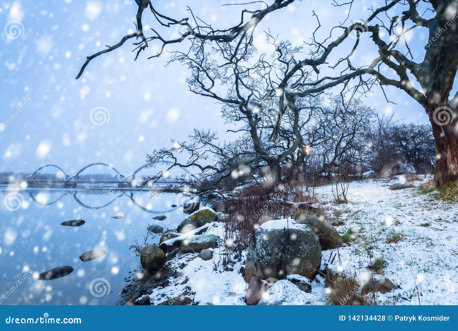 Baltic Sea Coast Near Solvesborg in Winter, Sweden Stock Photo - Image ...