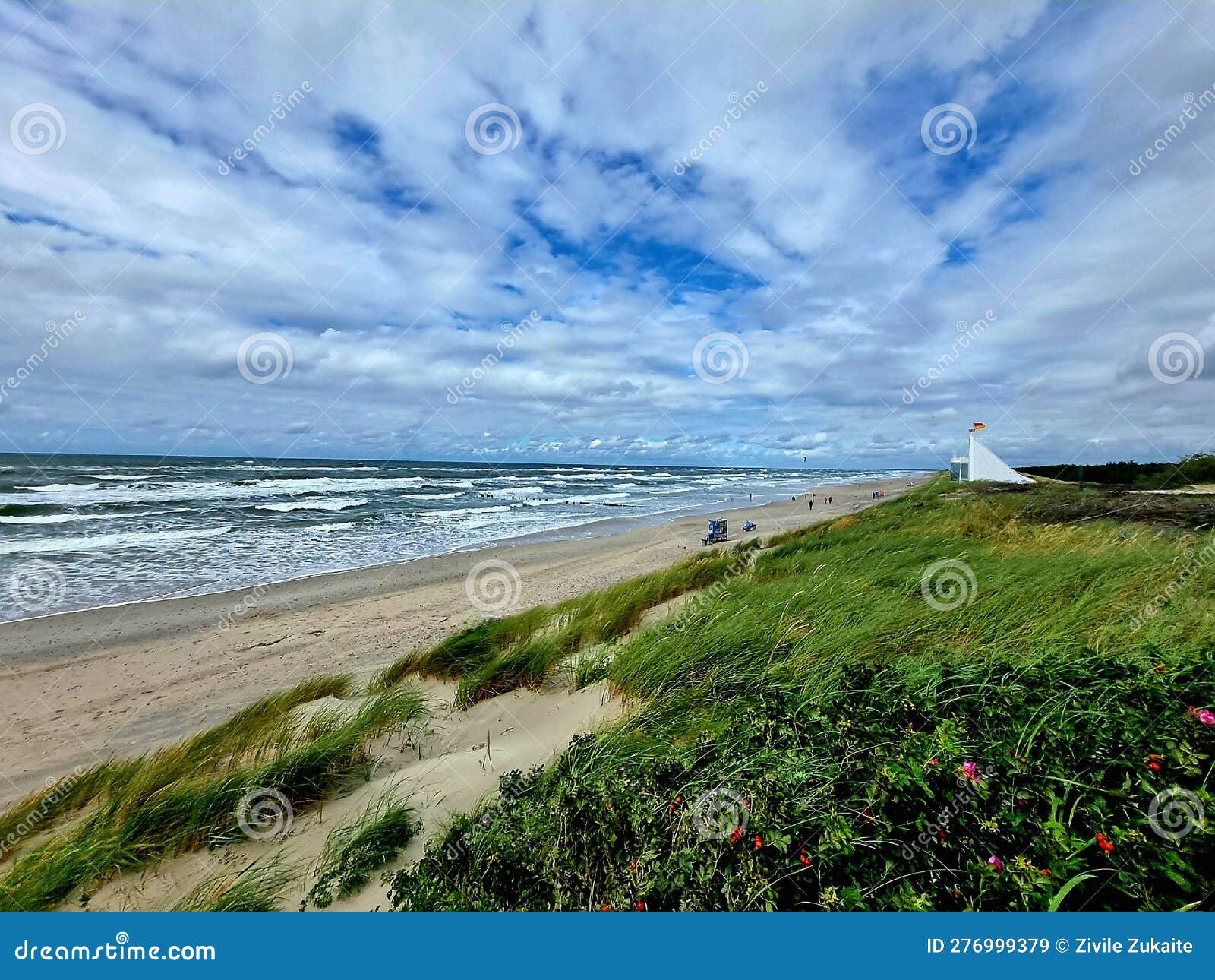 Baltic Sea Coast Preila Beach Stock Image - Image of preila, baltic ...