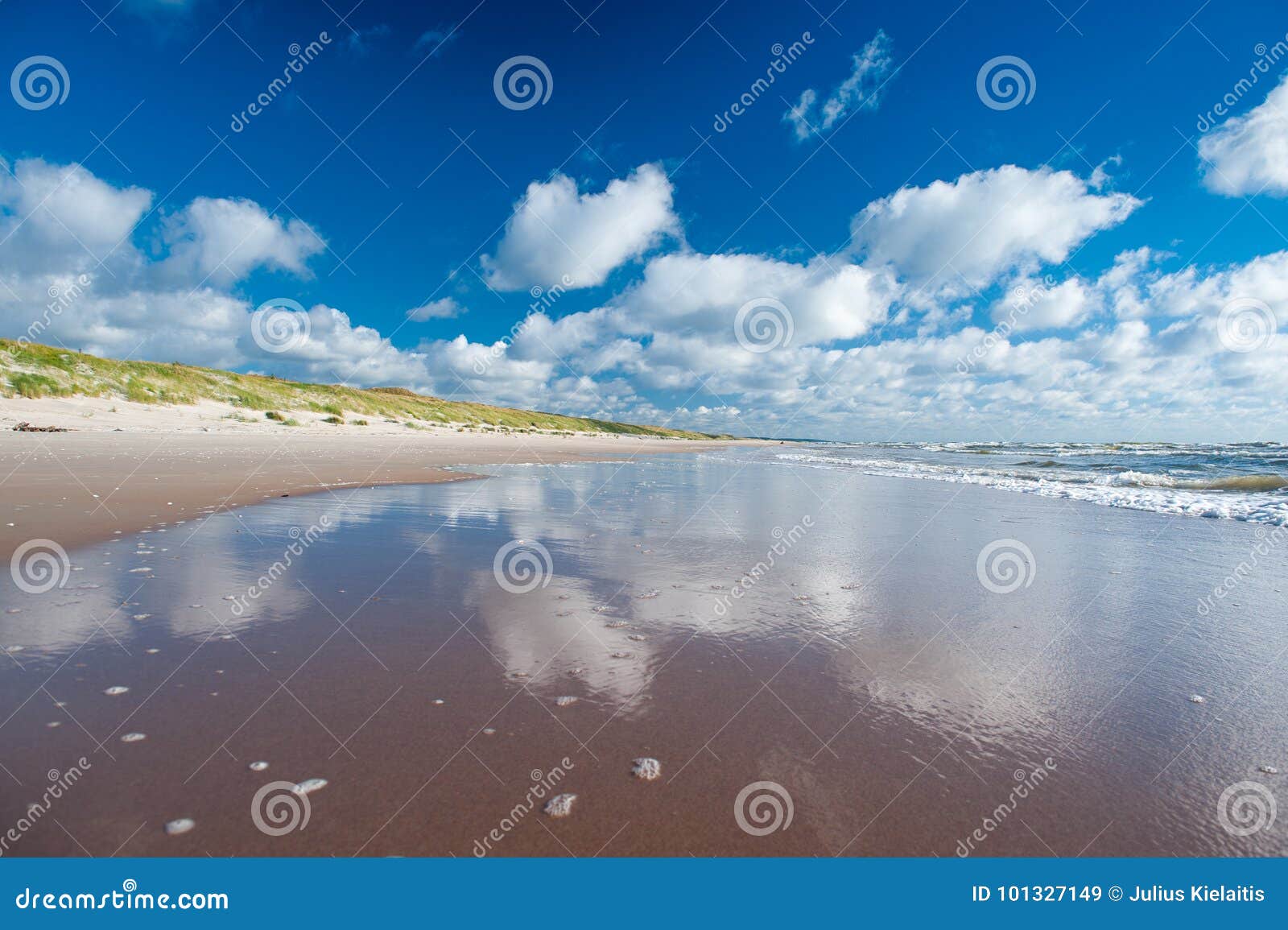 Baltic Sea Coastline - Curonian Spit, Nida Stock Image - Image of ...