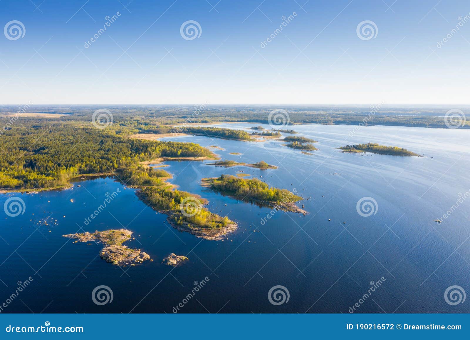 Baltic Sea Islands Aerial View Stock Photo - Image of archipelago, blue ...