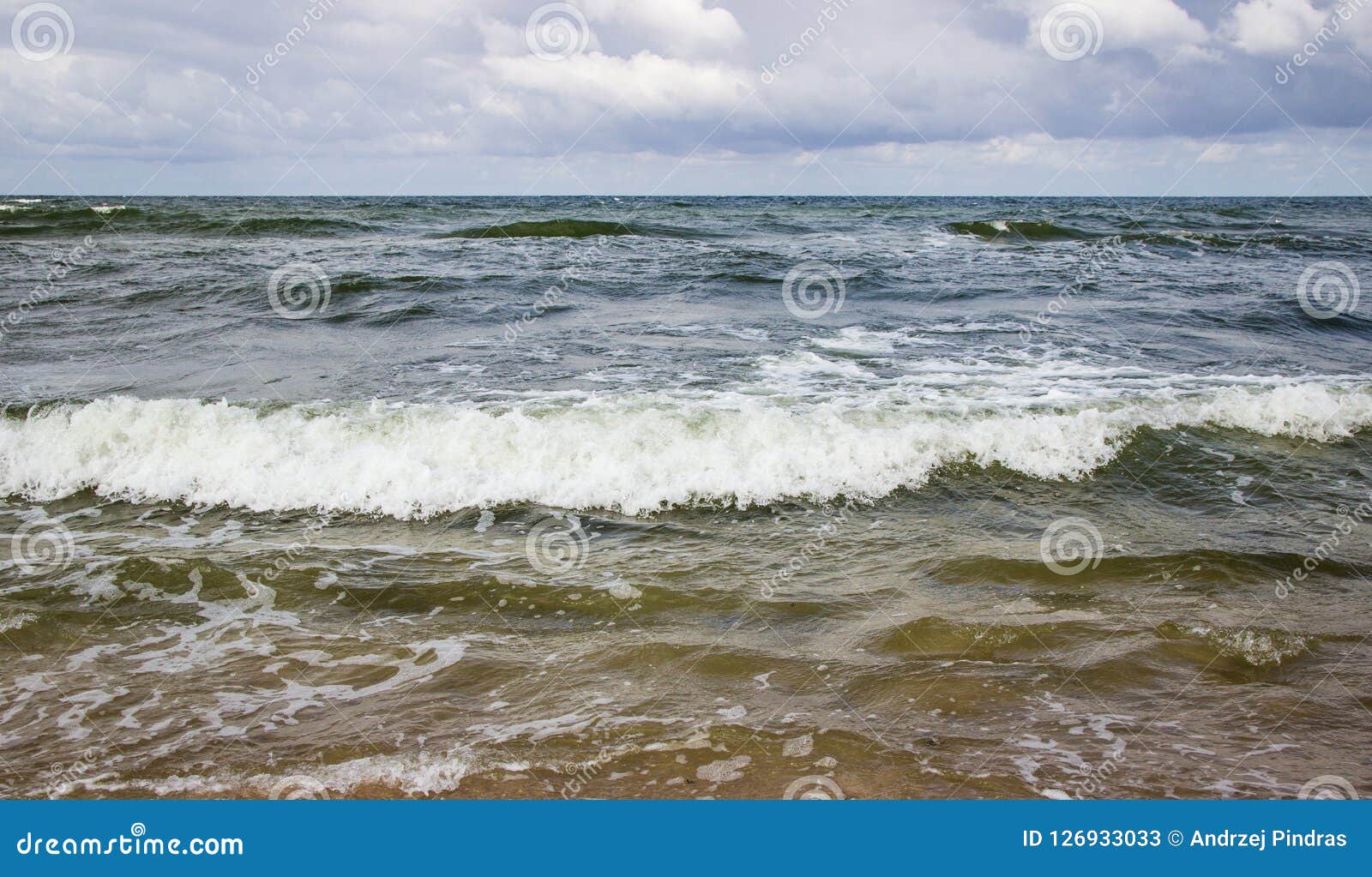 Sea Landscape. View of the Baltic Sea. Stock Image - Image of blue ...