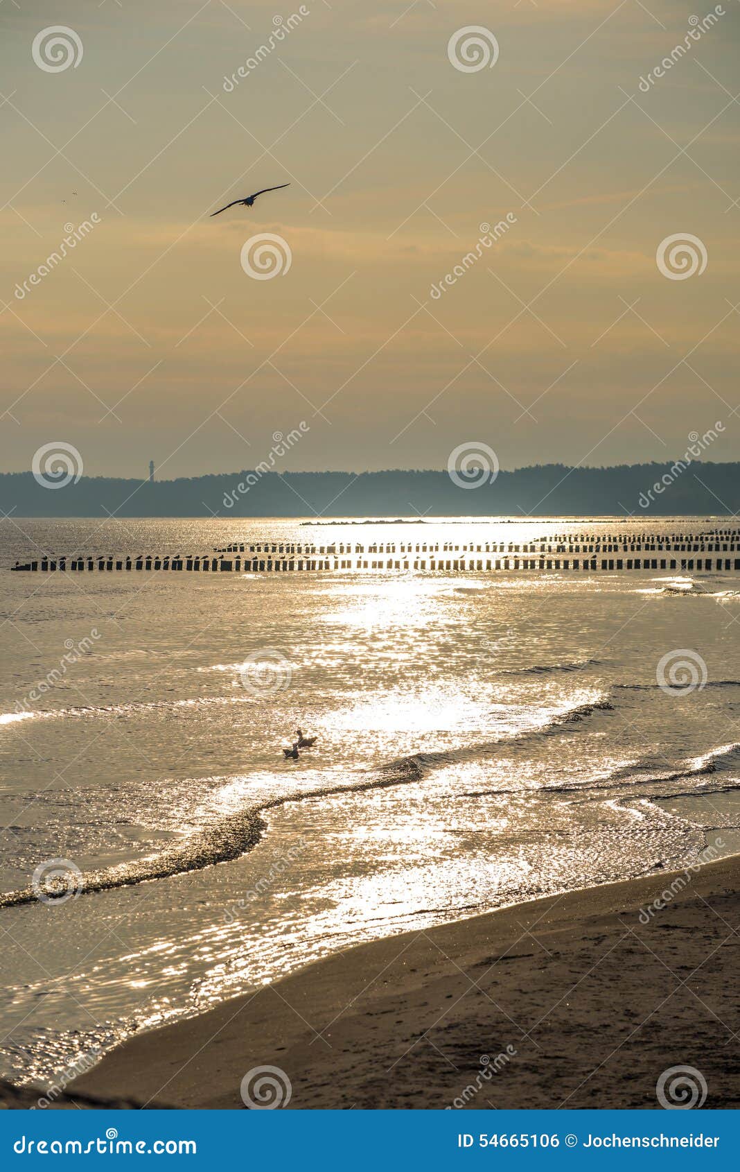 Baltic Sea in Poland, Beach of Ustka Stock Photo - Image of beach ...