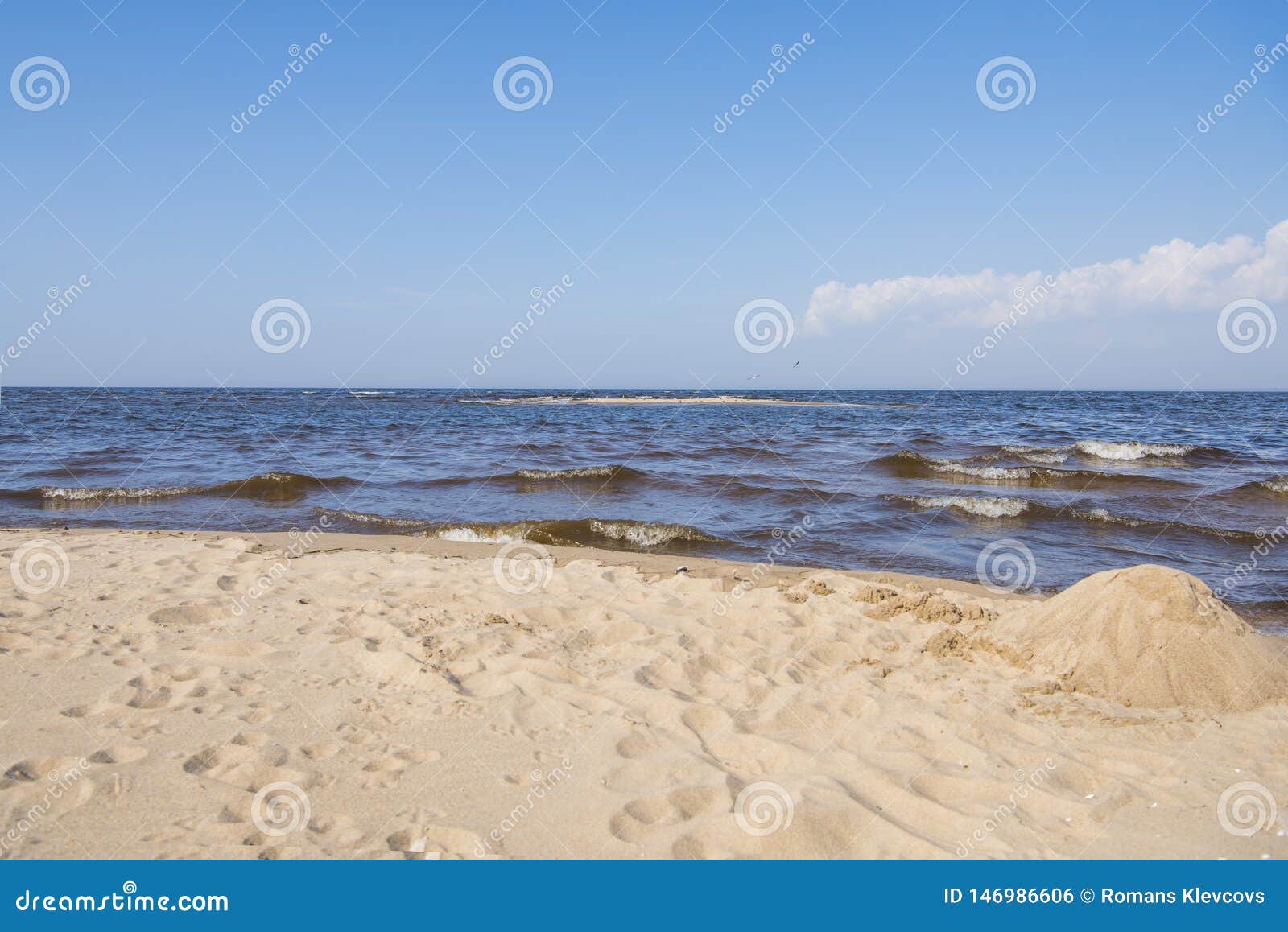 Baltic Sea. Sunny Spring Day Stock Photo - Image of background ...