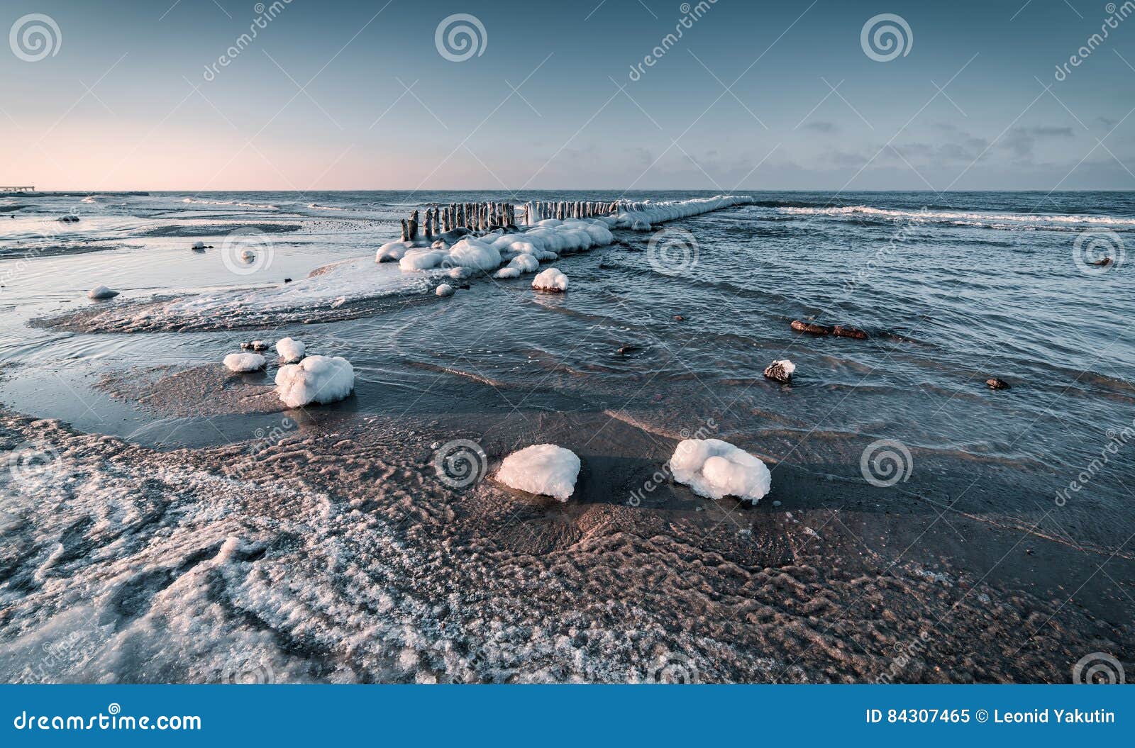 Baltic Sea in winter stock image. Image of snow, dramatic - 84307465