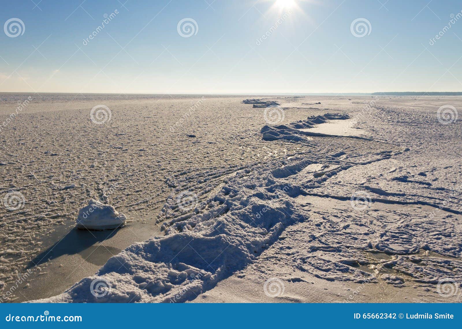 Baltic sea in winter. stock photo. Image of baltic, cold - 65662342
