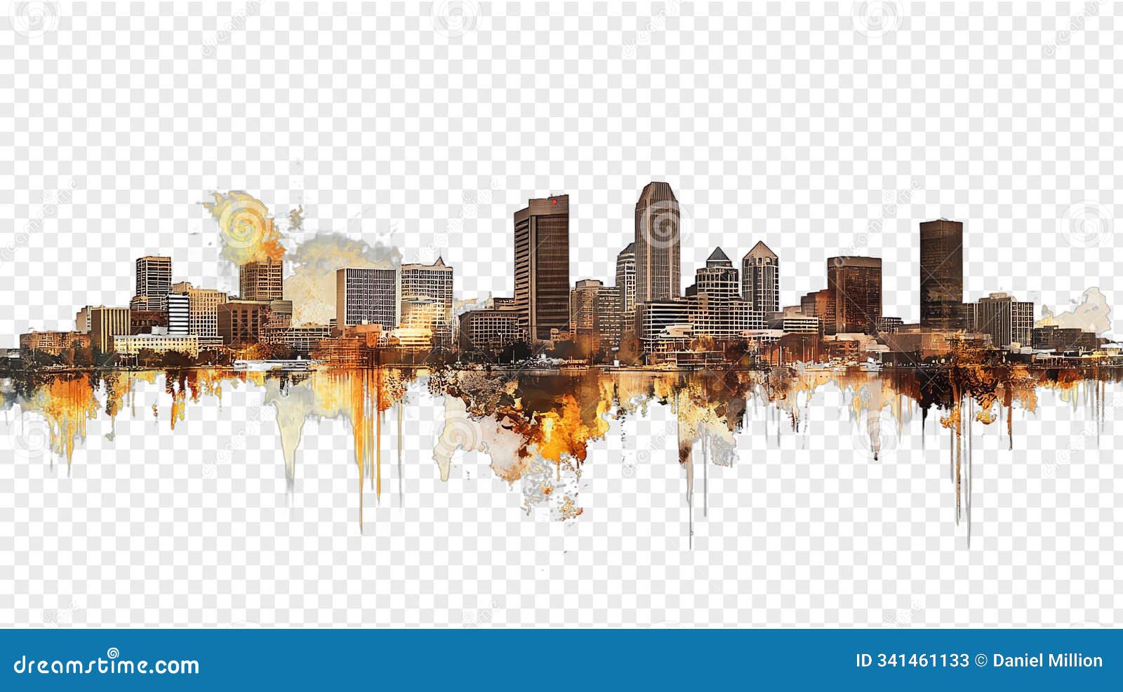 Baltimore city skyline stock illustration. Illustration of black ...