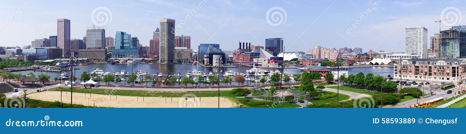 Baltimore downtown editorial stock image. Image of green - 58593889