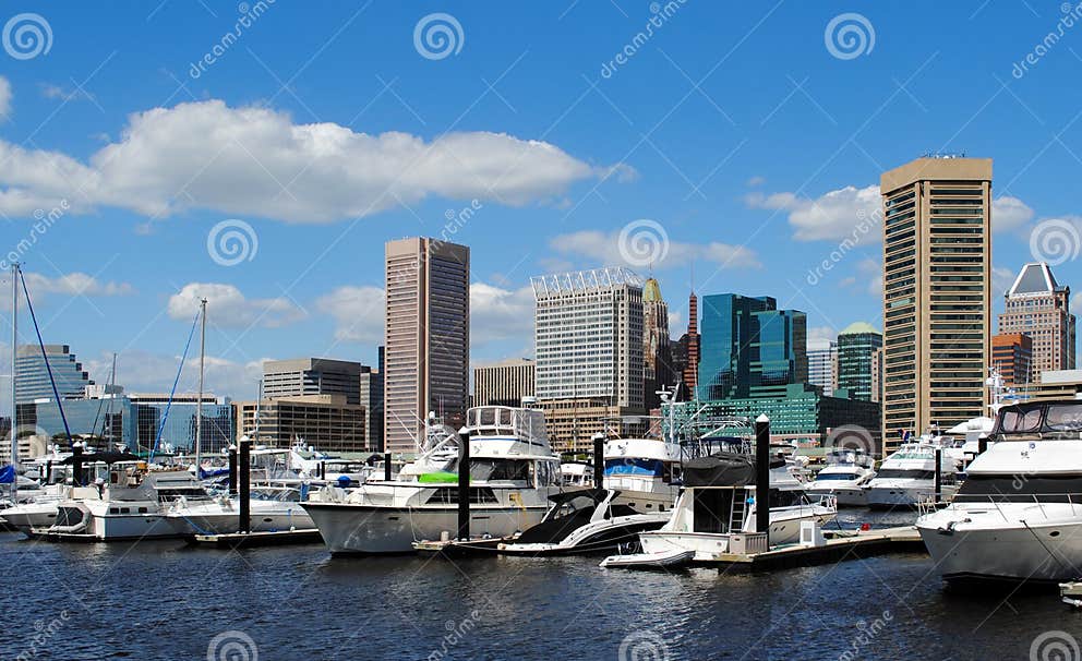 Baltimore Inner Harbor stock image. Image of speed, dock - 15905361