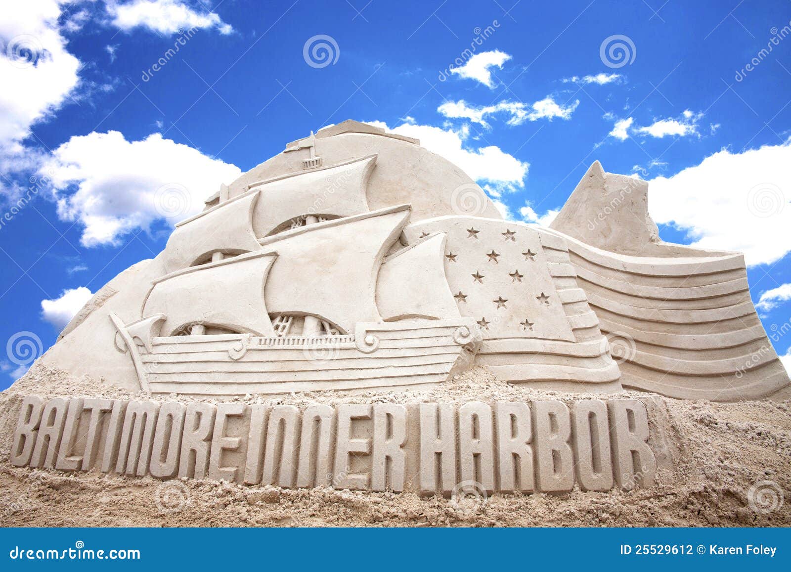 Baltimore Inner Harbor editorial photography. Image of sandcastle ...