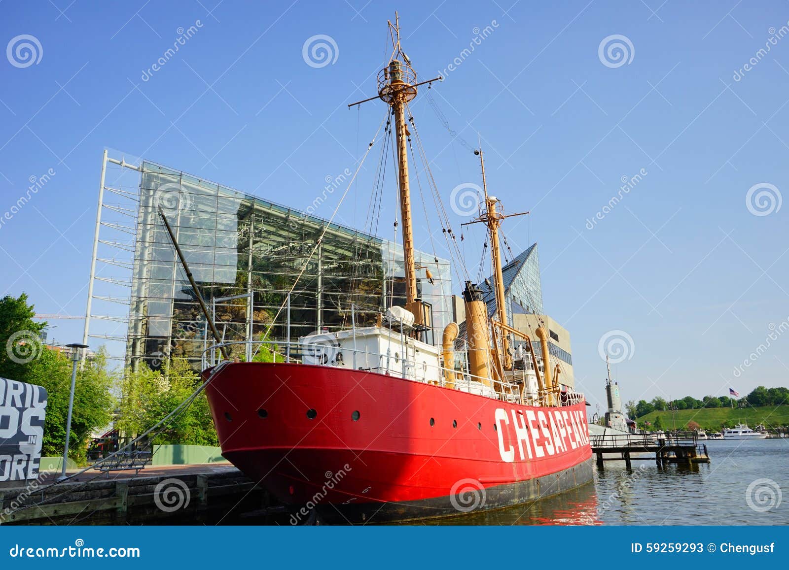 Baltimore Inner Harbor Boat Editorial Stock Photo - Image of ball, area ...