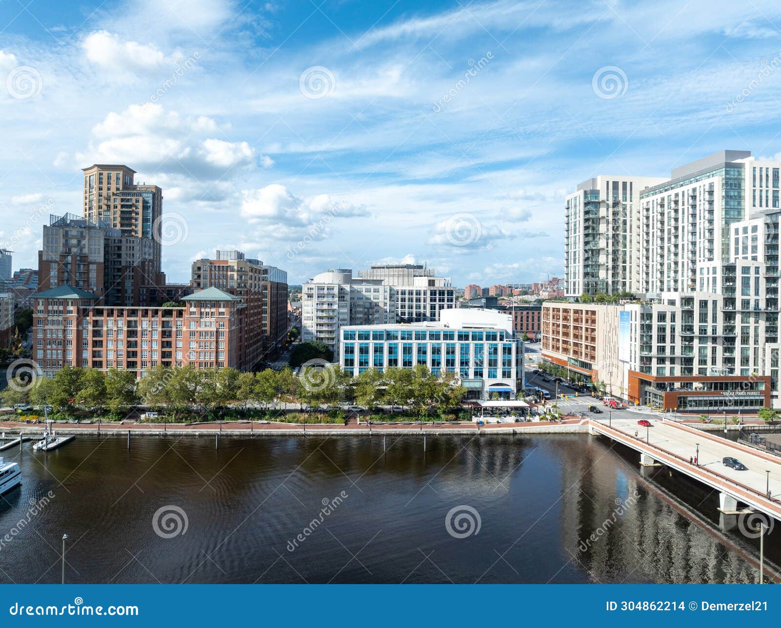Baltimore Inner Harbor - Maryland Stock Photo - Image of downtown ...