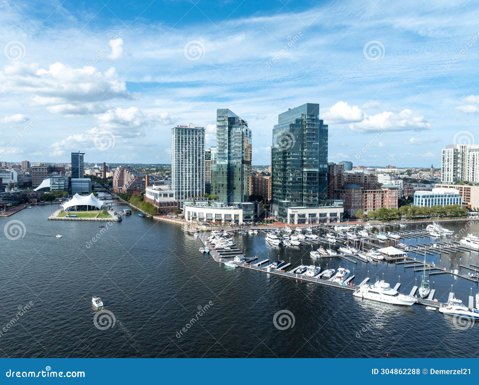 Baltimore Inner Harbor - Maryland Stock Photo - Image of city, maryland ...