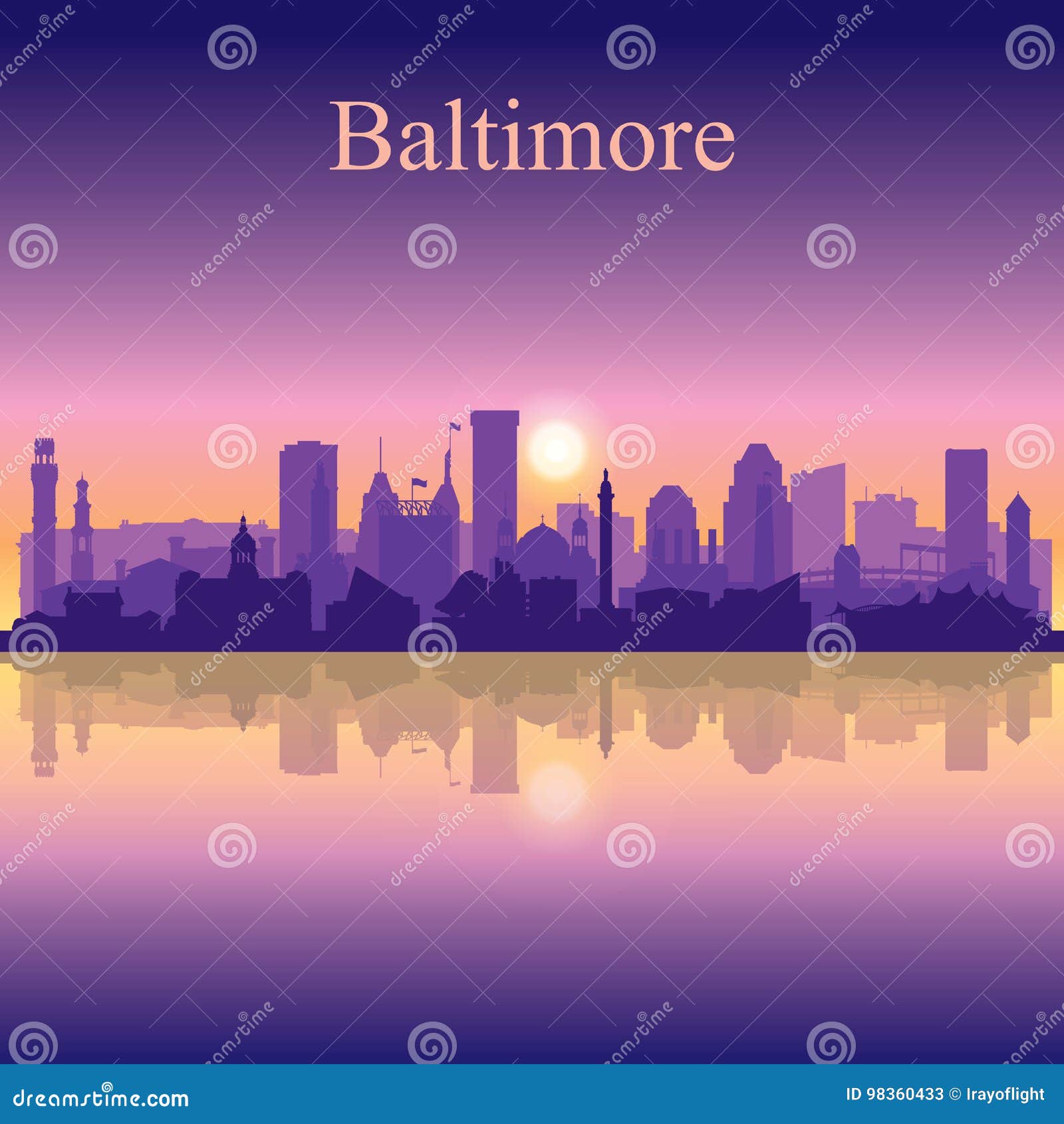 Baltimore Map. Detailed Map Of Baltimore City Poster With Streets ...
