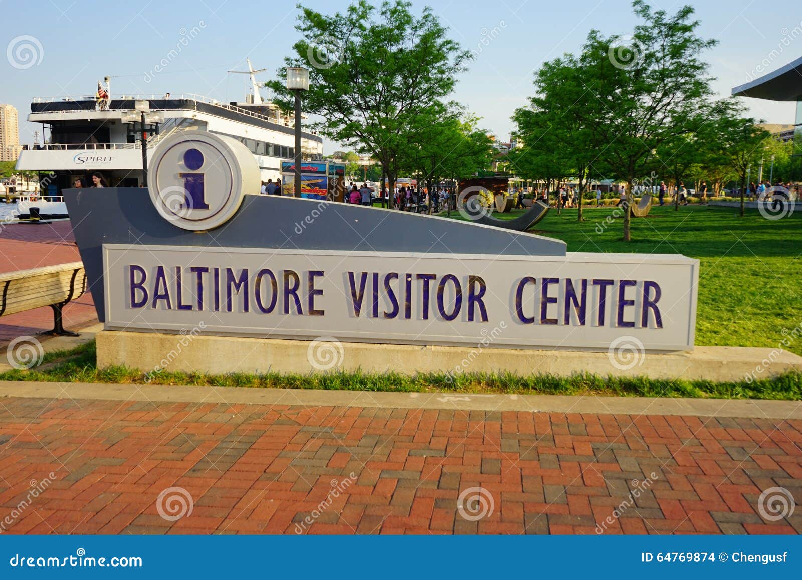 Baltimore visitor center editorial stock image. Image of boat - 64769874