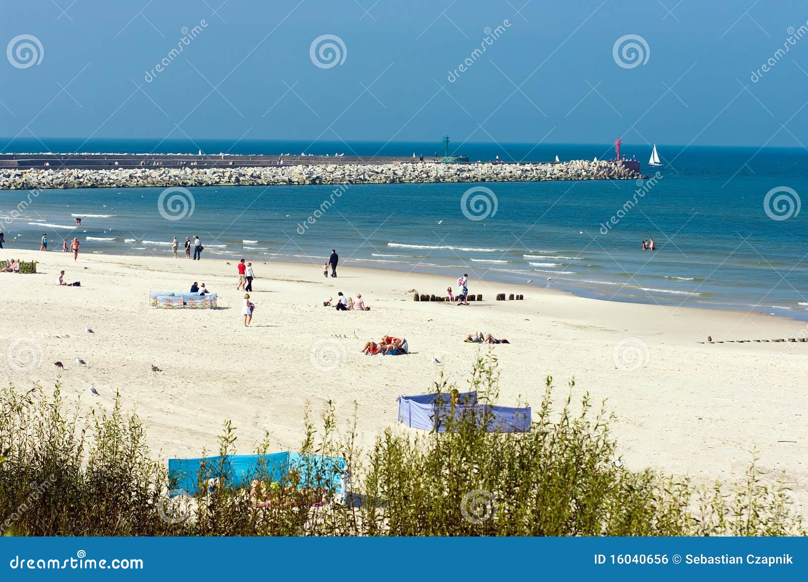 Baltisk strand poland arkivfoto. Bild av polen, polermedel - 16040656
