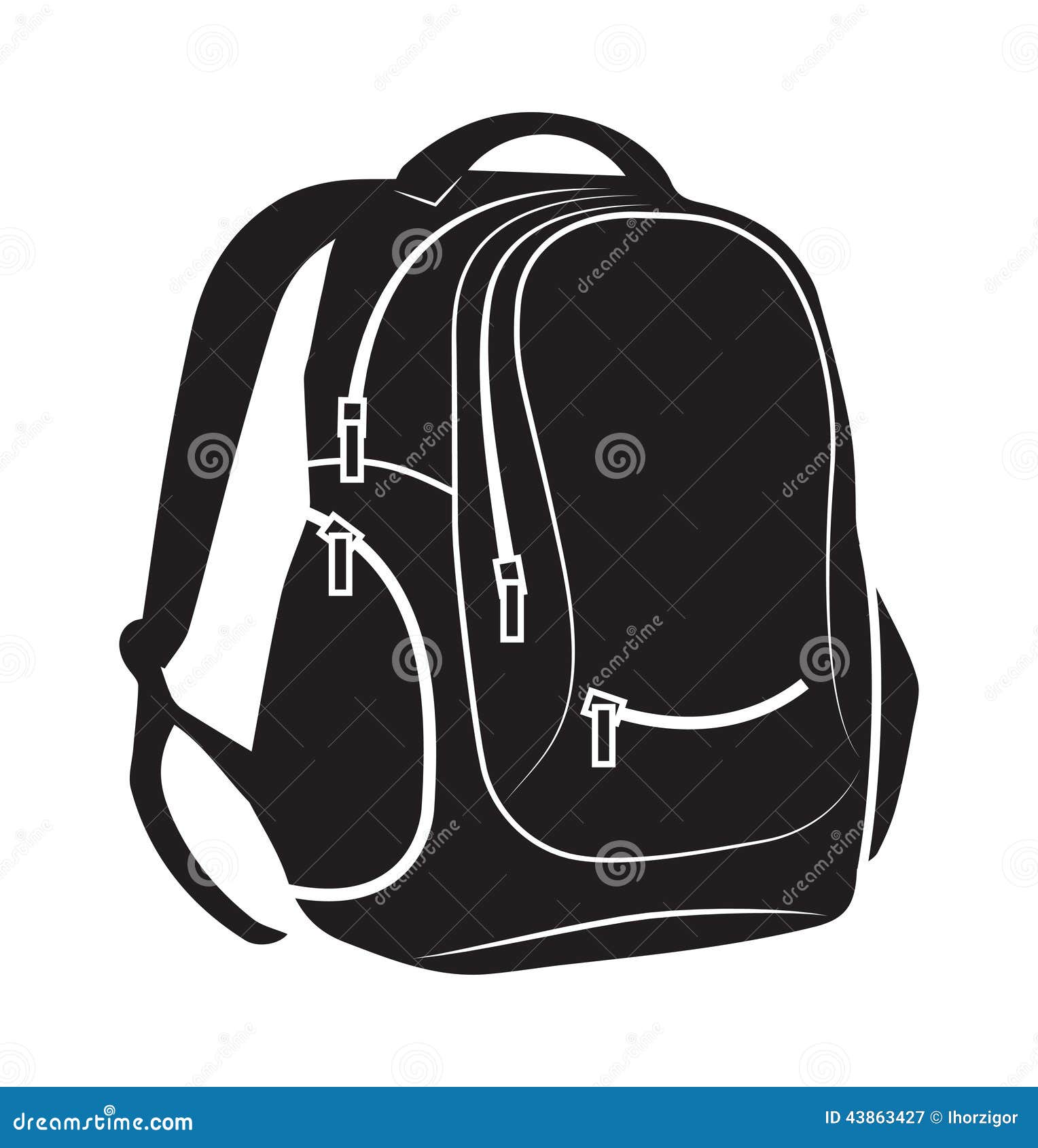 Baluchon illustration de vecteur. Illustration du main - 43863427