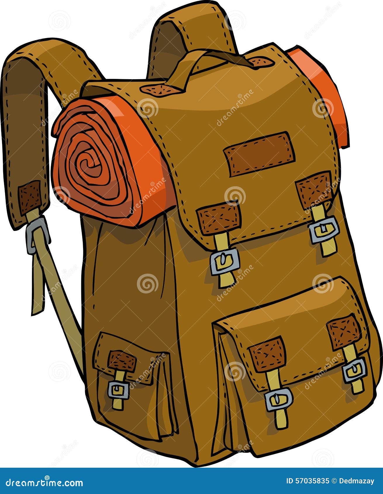 Baluchon illustration de vecteur. Illustration du conception - 57035835