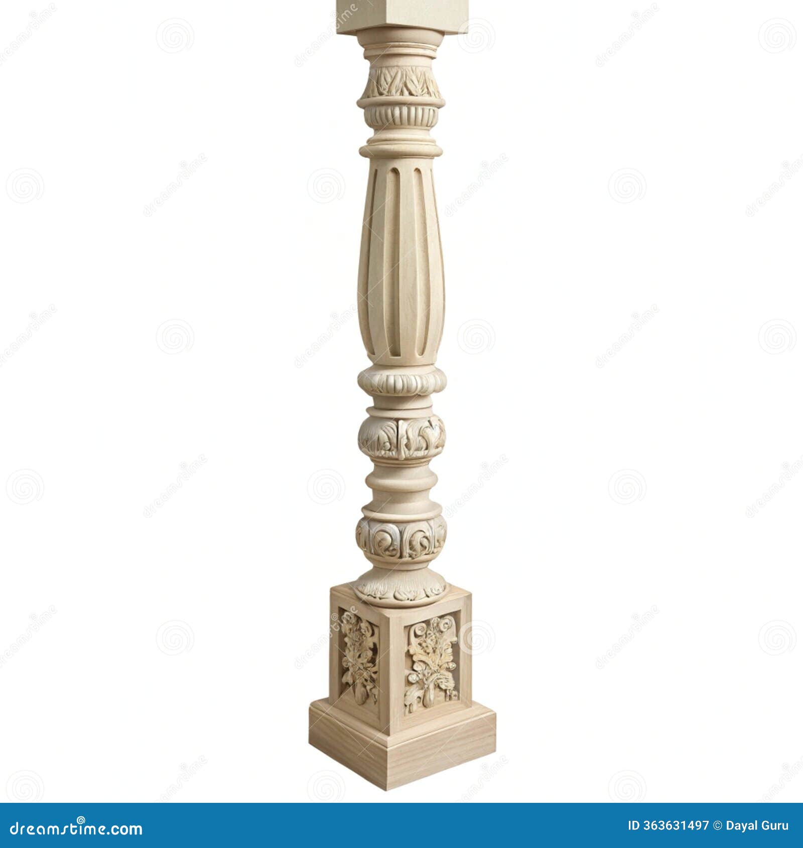 Baluster Spindle Isolated On White Background Stock Photography ...