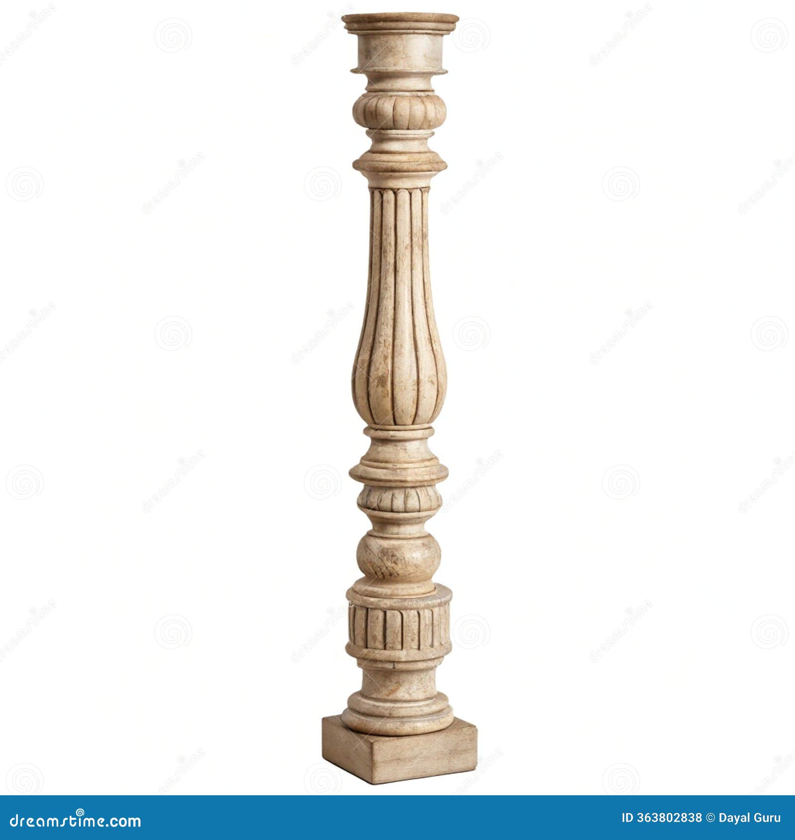 Baluster Spindle Isolated On White Background Stock Photography ...