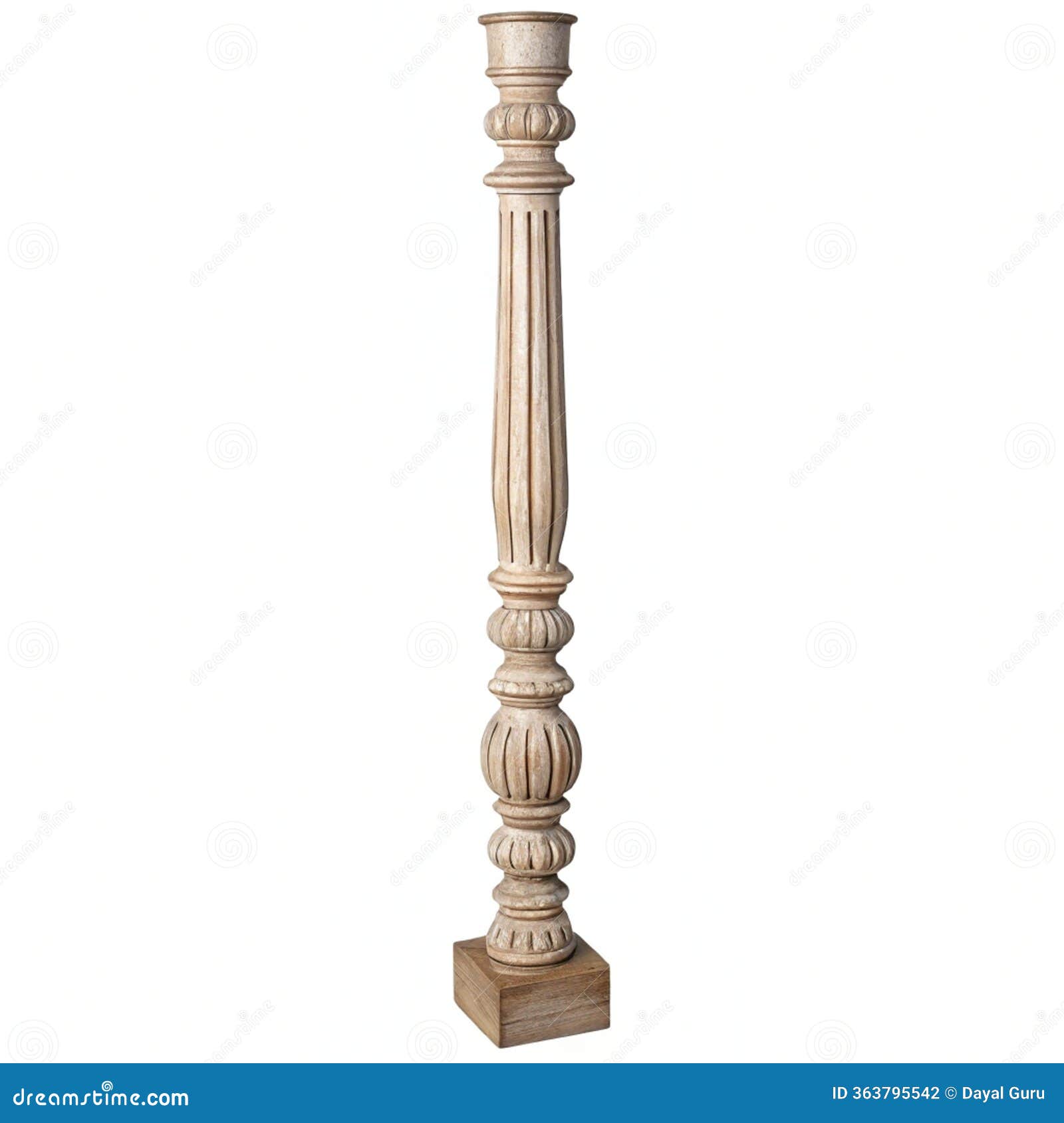 Baluster Spindle Isolated On White Background Stock Photography ...