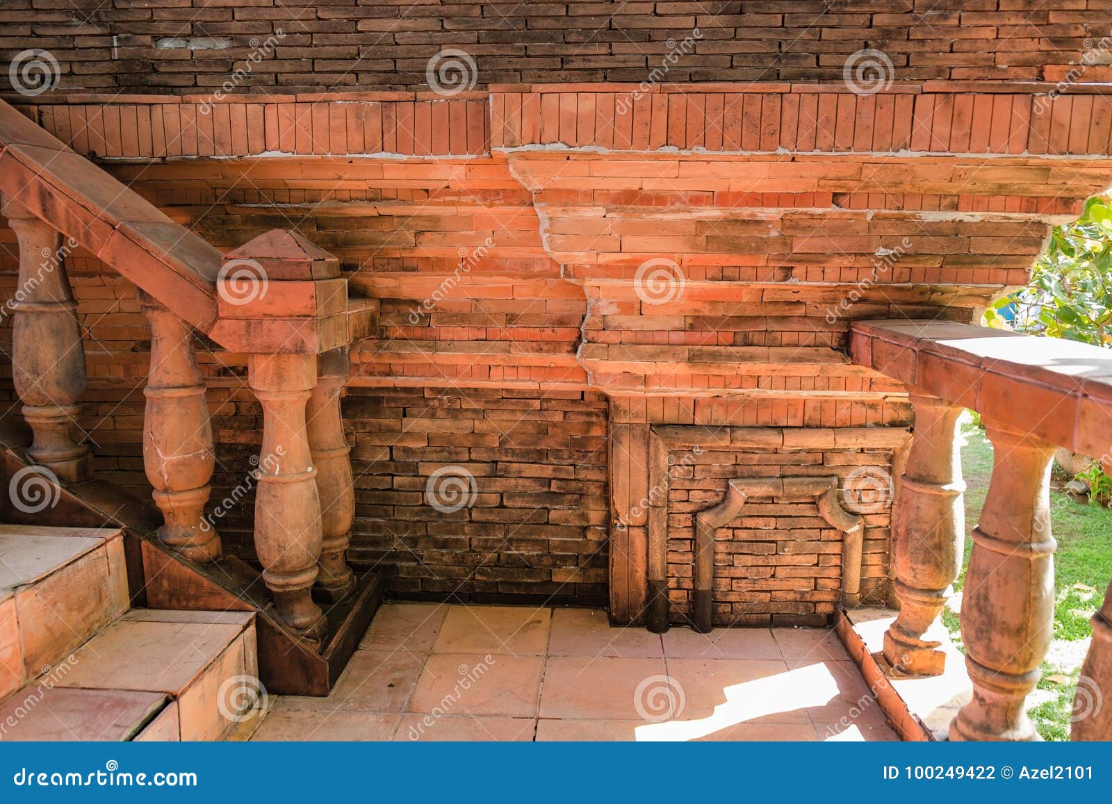 Balustrade stock photo. Image of indoor, handrail, architecture - 100249422