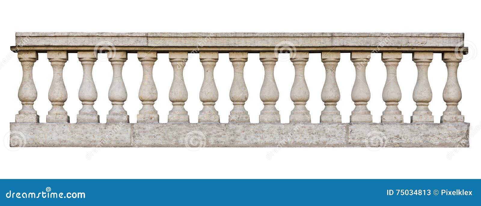 Balustrade baroque image stock. Image du château, isolement - 75034813