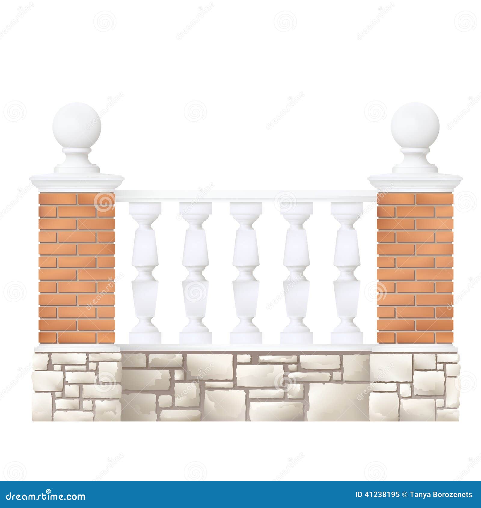 Balustrade stock vector. Illustration of greek, graphic - 41238195