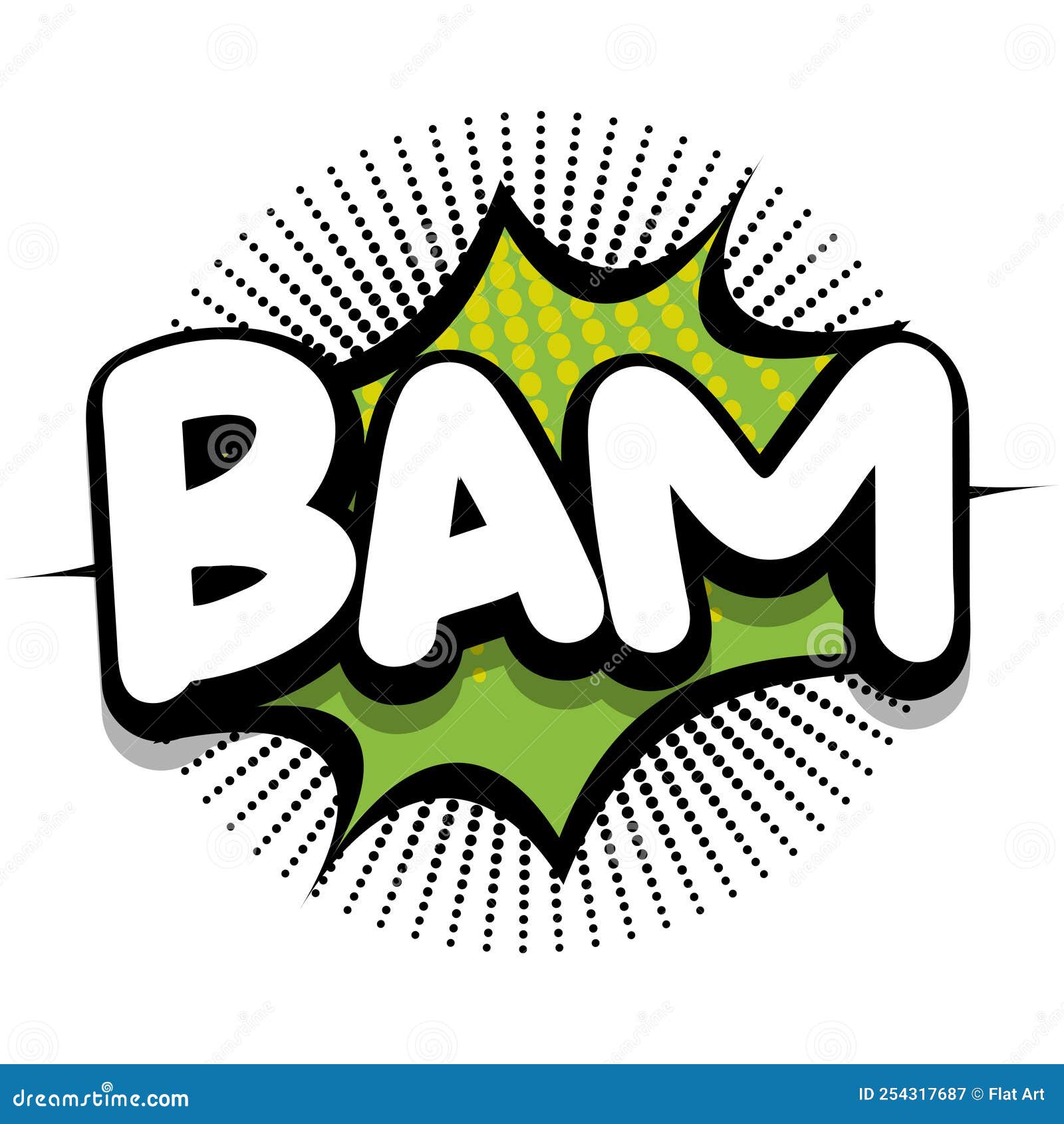 Bam Comic Book Explosion Bubble Vector Illustration Stock Vector ...